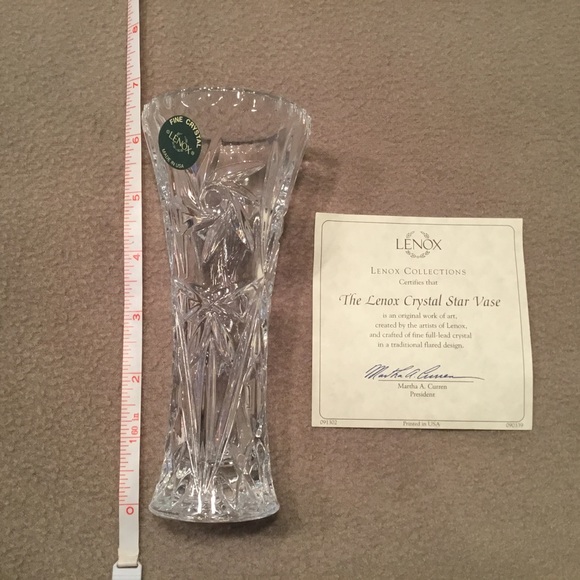 Lenox | Accents | Lenox Crystal Star Bud Vase Made In Usa | Poshmark